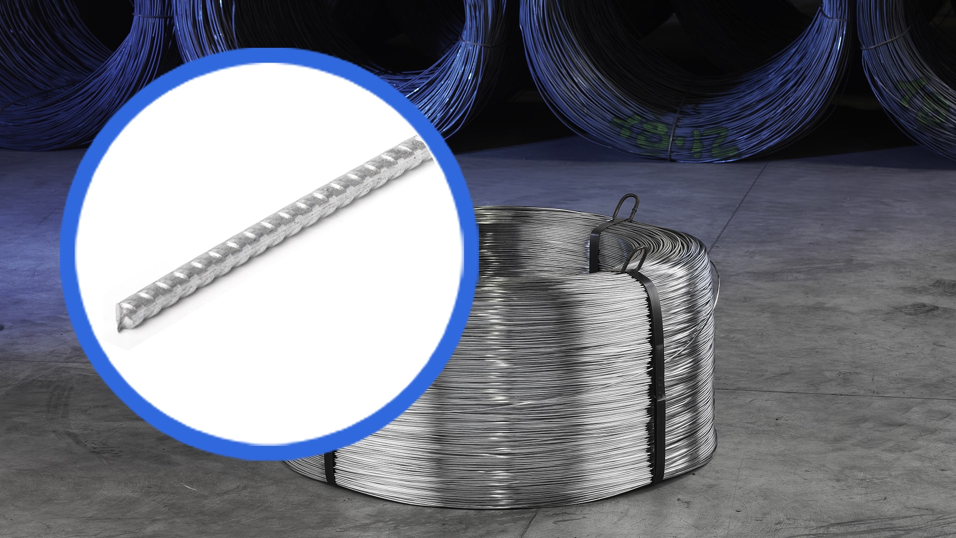Ribbed wire